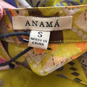 Anama | Tops | Anama Bright Olive Green Button Down Tunic Wcami ...